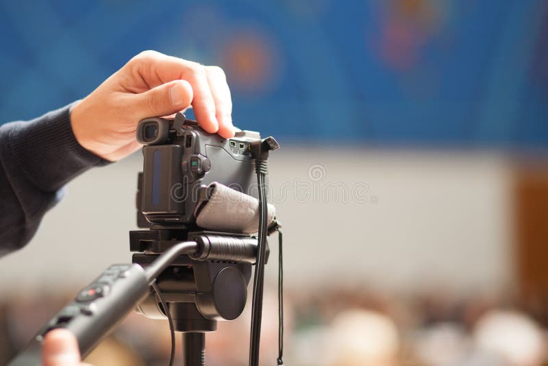 Hand on camera stock photo. Image of media, people, male - 51440990