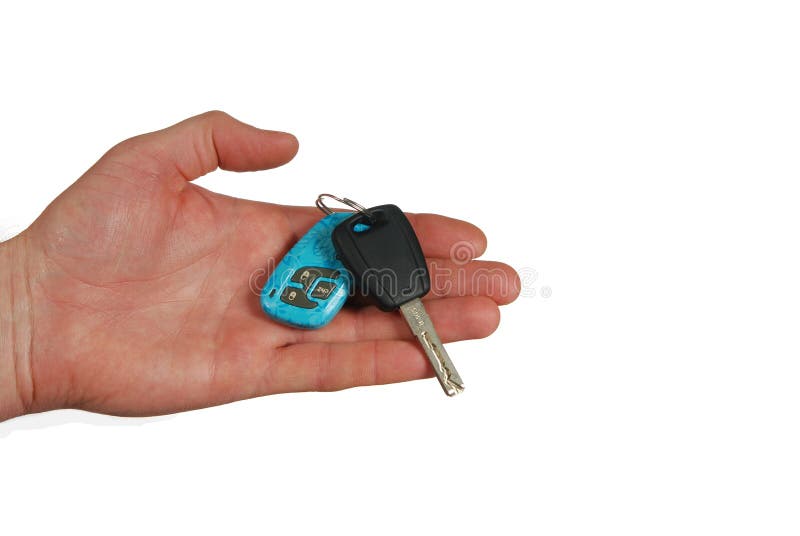 Hand Car Key stock photo. Image of security, white, macro - 39309050