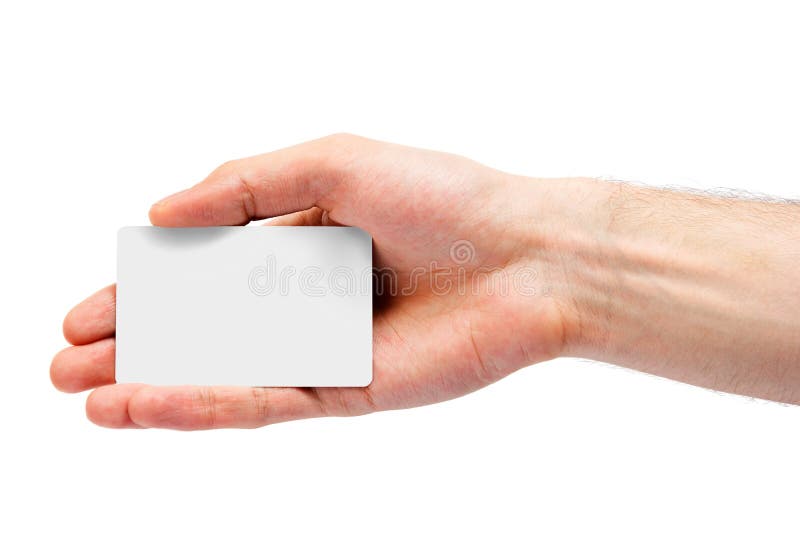 Hand and a card stock image. Image of male, concepts - 33670819