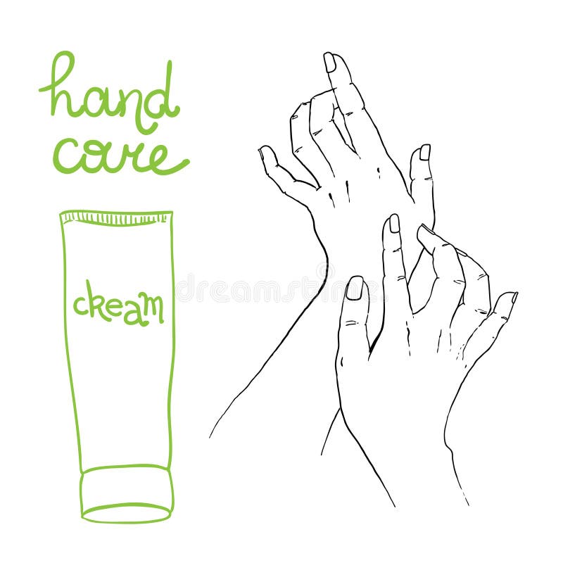 Hand care stock vector. Illustration of concept, dermatology - 56616156
