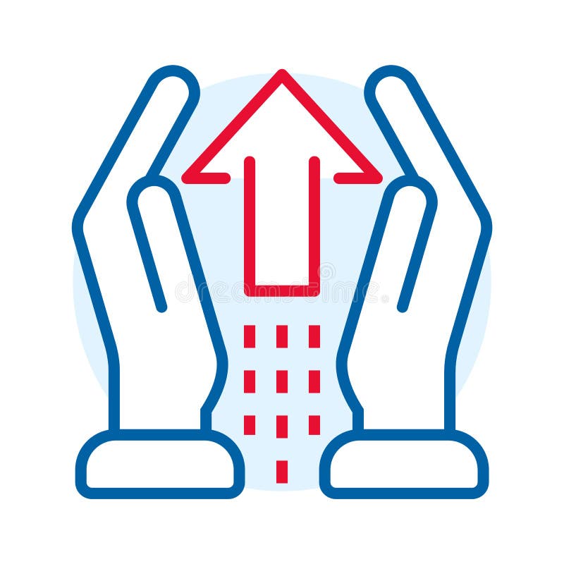 Hand Delivery Box Icon, Outline Style Stock Vector - Illustration of ...