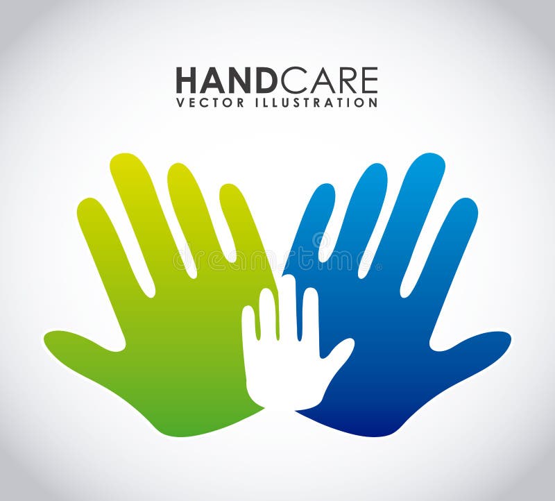 Hand care design stock vector. Illustration of charity - 45399217