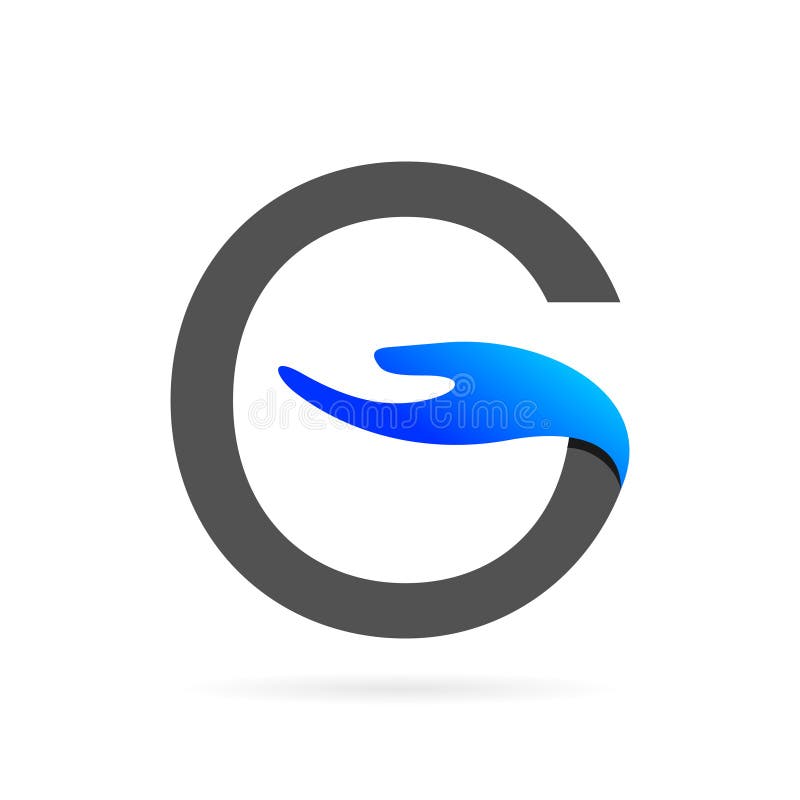 Hand care letter g logo stock vector. Illustration of activity - 217861310