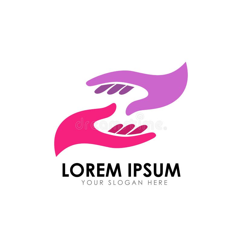 Hand Care Logo Design Template. Hand Care Vector Icon Illustration ...