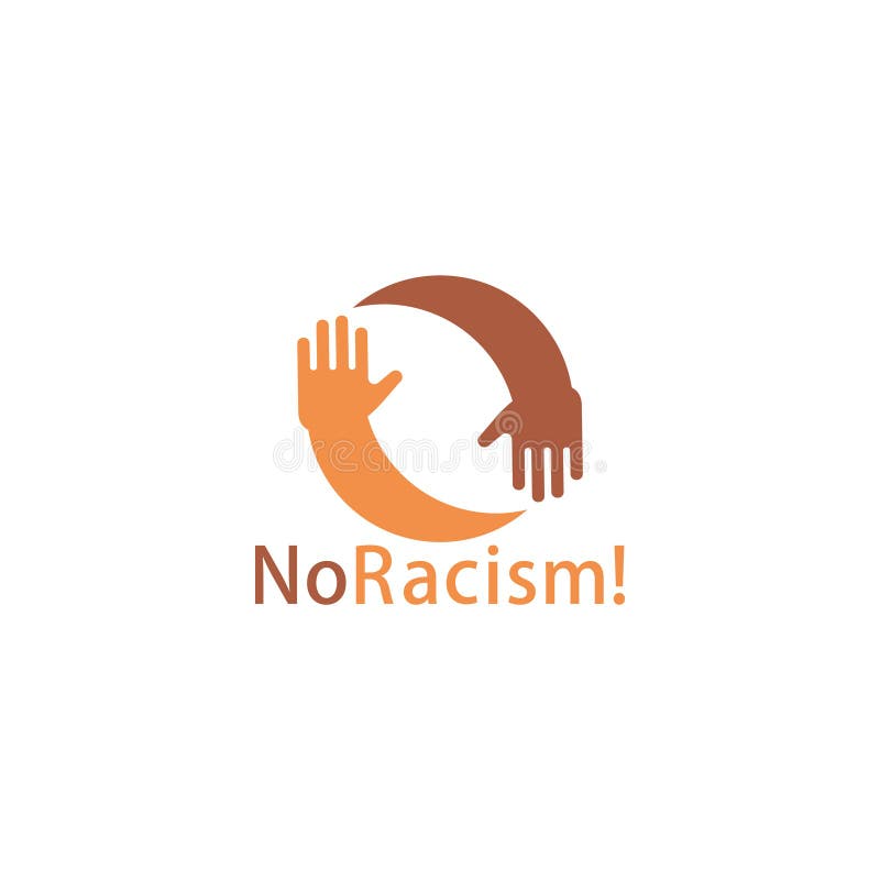 Hand Care No Racism Help Each Others Symbol Icon Vector Stock Vector ...