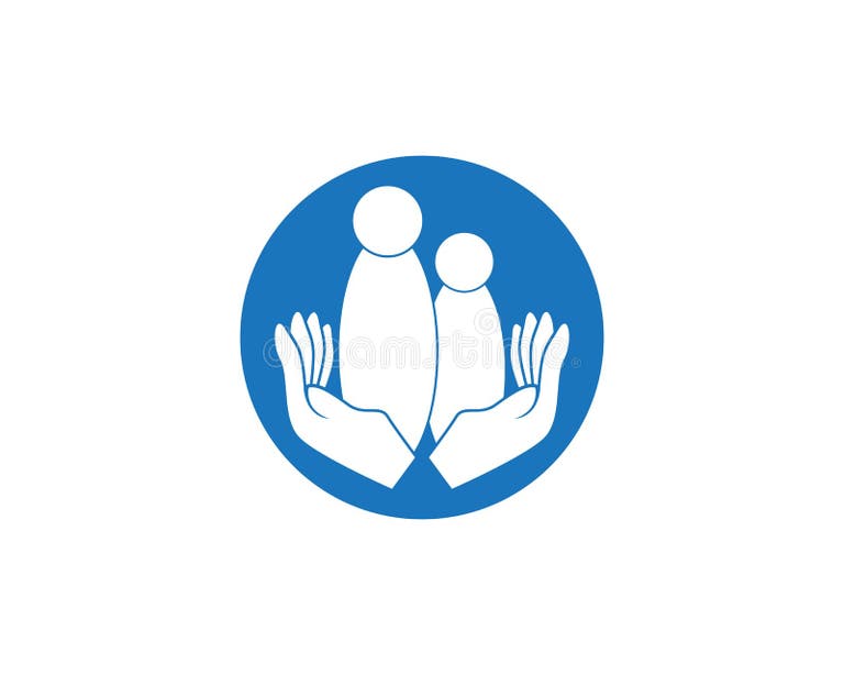 Hand Care People Icon Vector Template Stock Vector - Illustration of ...