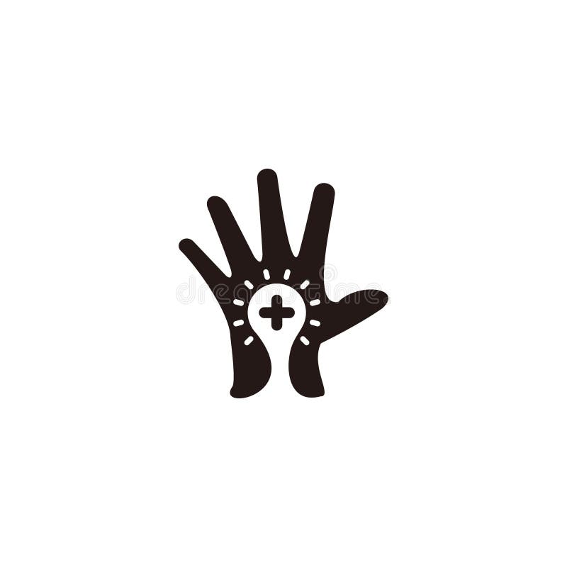 Hand Care Plus Medical Idea Logo Vector Stock Vector - Illustration of ...