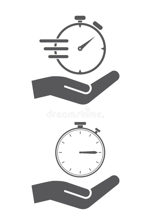 Hand care timer stock vector. Illustration of isolated - 272586897