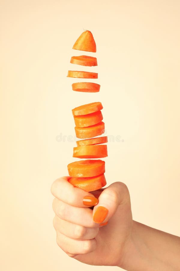 Hand with carrot. stock photo. Image of healthy, holding - 17779690
