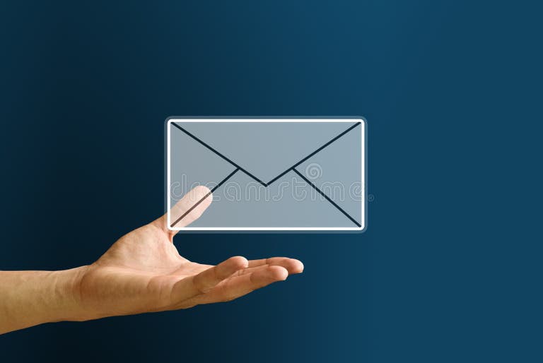 Hand Carry the Mail Icon, Email Concept Stock Image - Image of hand ...