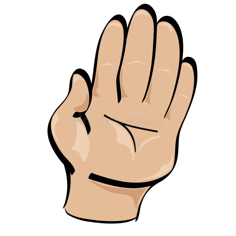 Hand Cartoon Style Stop stock vector. Illustration of design - 48877002 Hand Cartoon Style Stop stock vector. Illustration of design - 48877002