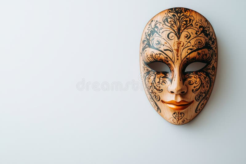 Hand-carved Masks Featuring Exquisite Patterns and Textures on Pristine ...