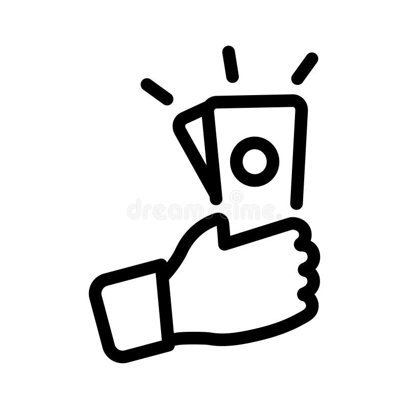 Hand cash icon stock vector. Illustration of vector - 219805342