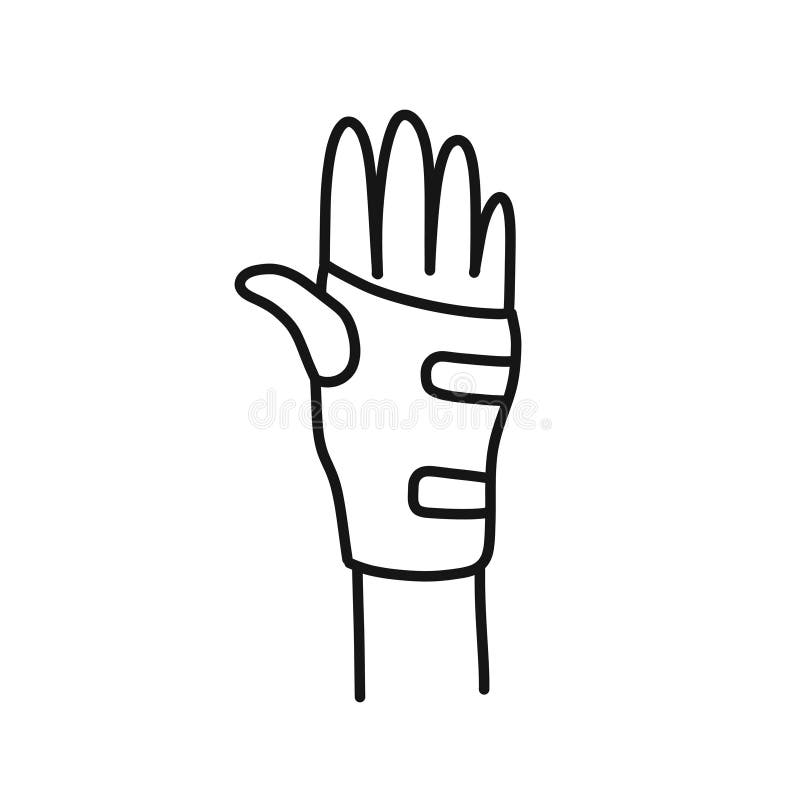 Hand Cast Doodle Icon, Vector Illustration Stock Illustration ...
