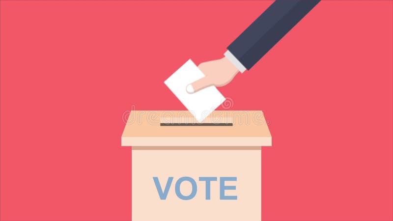 Hand Casting Vote in the Ballot Box Stock Footage - Video of political ...