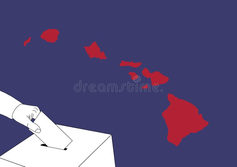 Democratic Elections in the State of Hawaii Stock Illustration ...