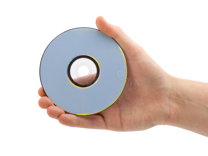 Hand with disc stock photo. Image of compact, music, disc - 1485000