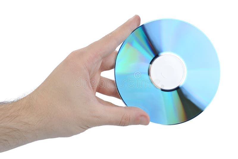 Hand and CD disk stock photo. Image of storage, security - 49371530