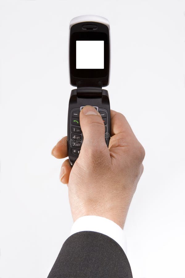 Hand and cell phone stock image. Image of call, hand - 11933077