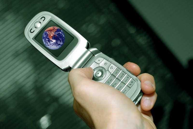 Hand and cell phone stock photo. Image of camera, button - 1326982
