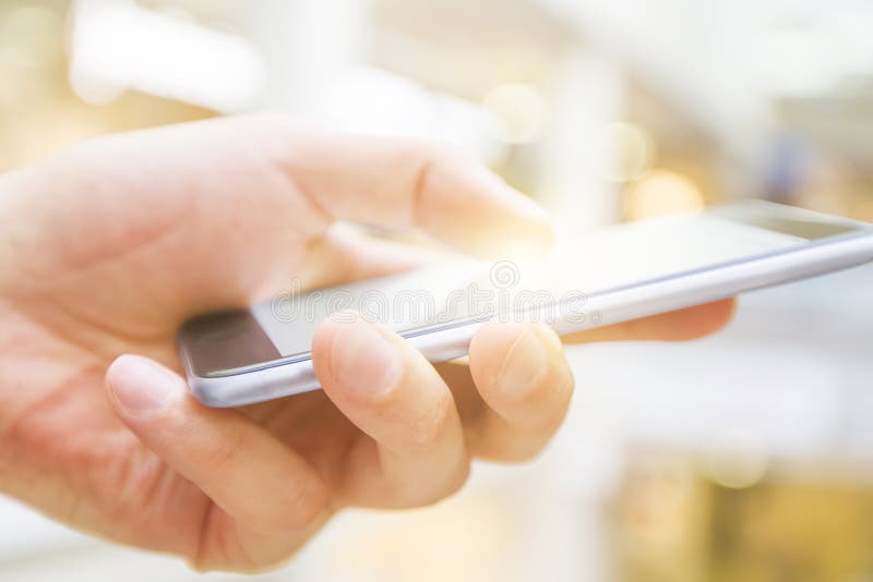 Hand and cell phone stock image. Image of hands, gprs, business - 649839