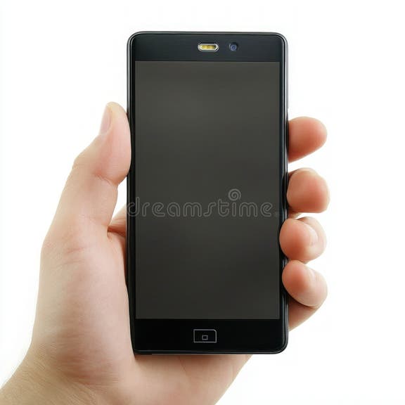 Hand Cell Phone Isolated stock photo. Image of male - 369038372