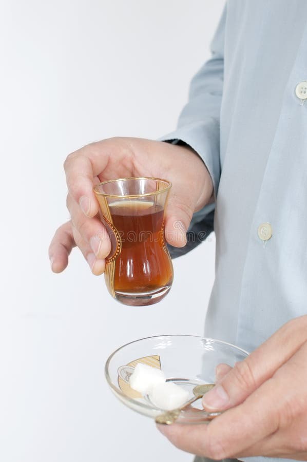 Hand with chai stock image. Image of turkey, eastern - 24999553