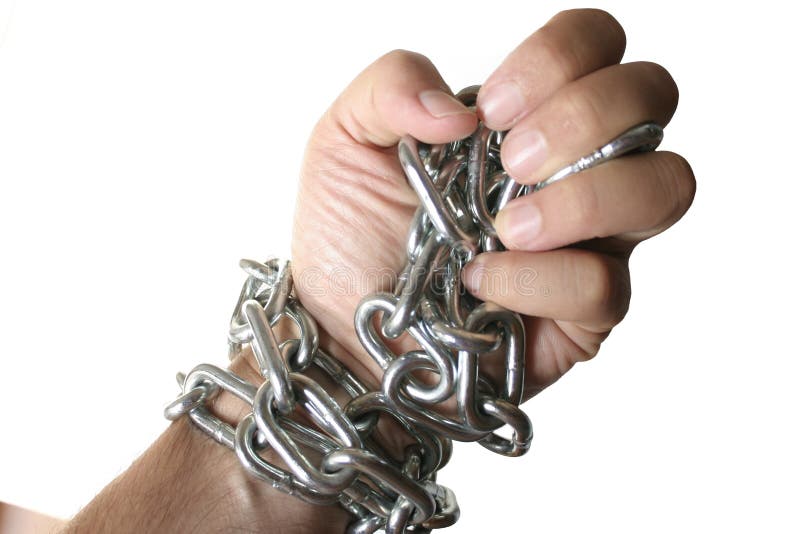 Hands in chains stock photo. Image of arrested, powerless - 384238