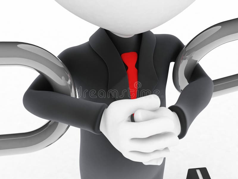 Hand chain link connection stock illustration. Illustration of wrist ...