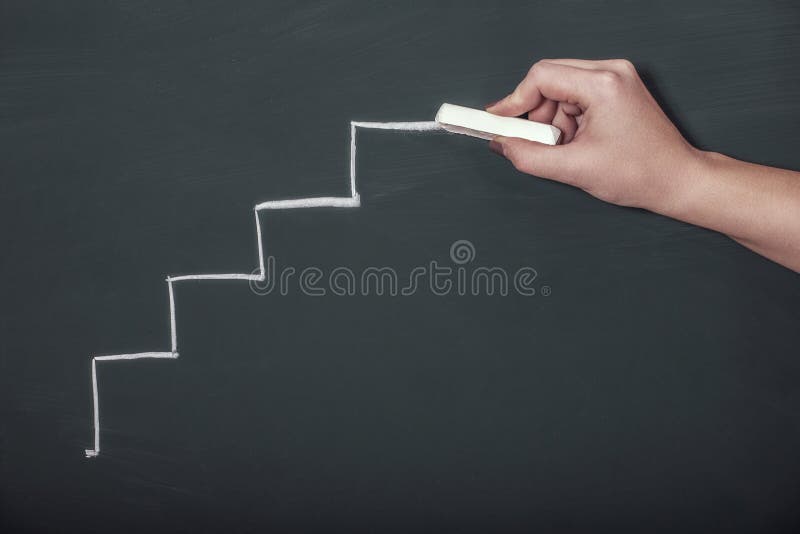 Hand with chalk stock photo. Image of ambition, male - 52655492