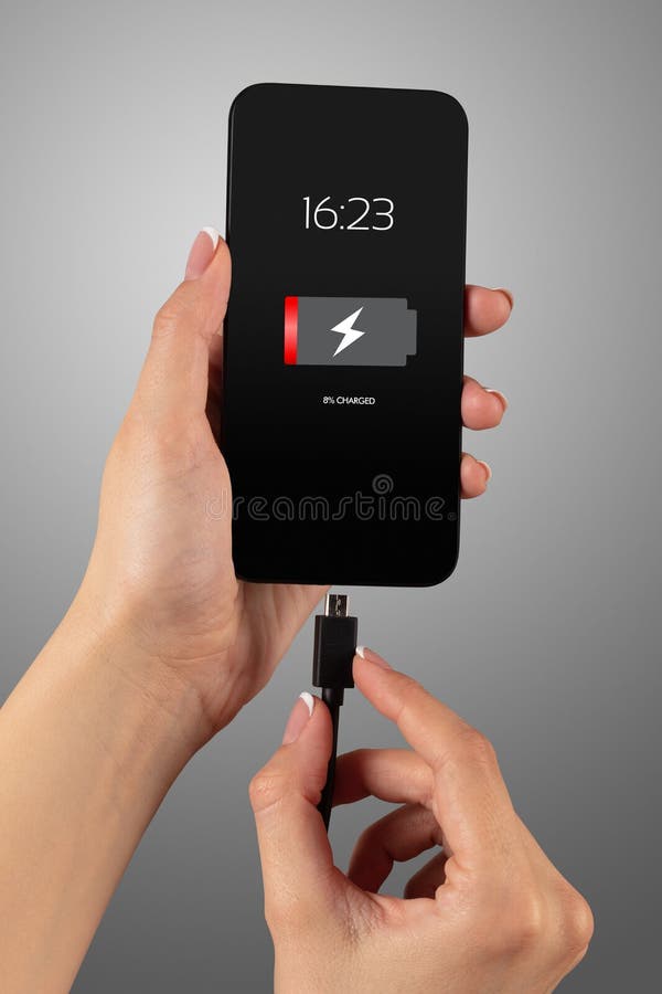 Hand charging phone stock image. Image of full, mobility - 160227445