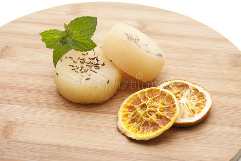 Hand cheese and mint stock image. Image of caraway, green - 21602307