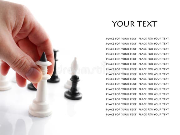 Hand with chess stock photo. Image of success, white, board - 7241418