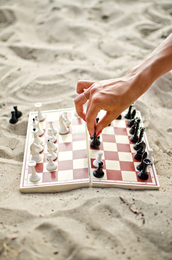 Hand with Chess Figure Making Move Stock Photo - Image of conflict ...