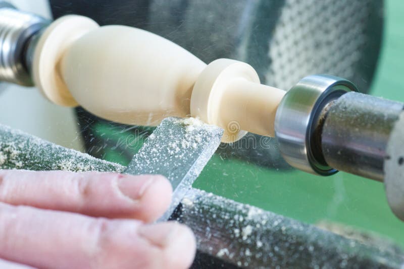 Hand with a Chisel in the Course of the Woodwork Stock Photo - Image of ...