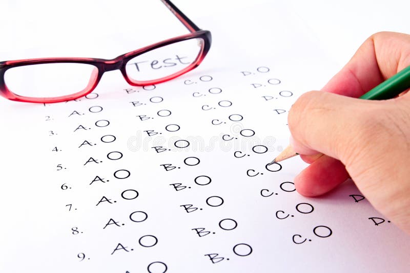 Test abcd stock photo. Image of class, examination, scan - 17029344