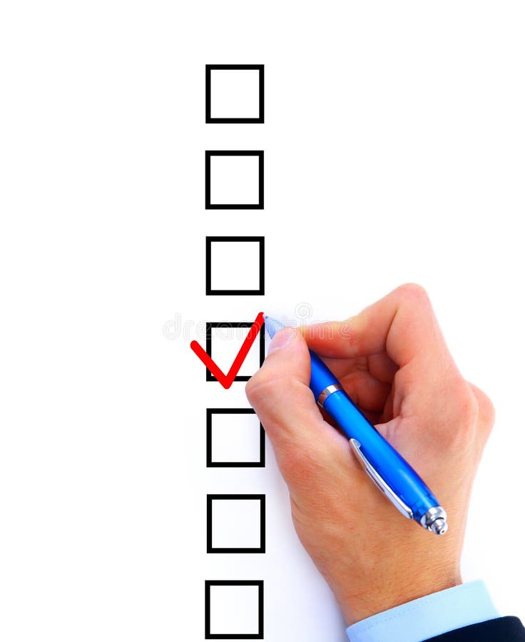 Human Hand Checking To Do List Stock Photo - Image of female ...