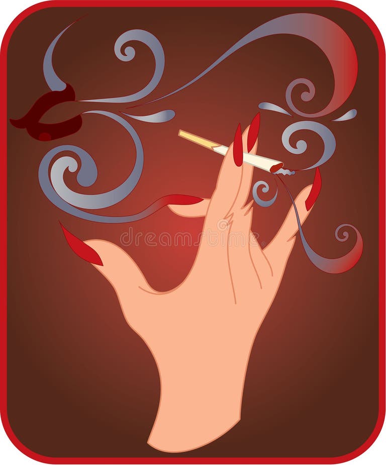 Hand Holding Cigarette Stock Illustrations – 426 Hand Holding Cigarette ...