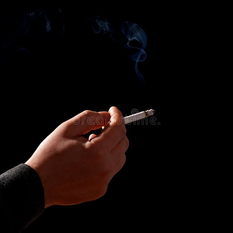 Hand with Cigarette stock image. Image of cigarette, kills - 34932407