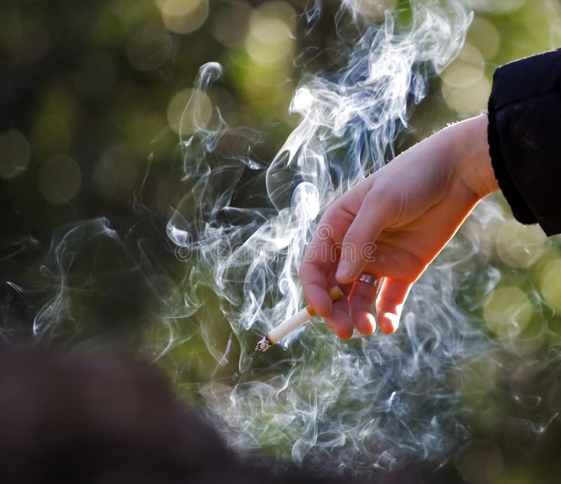 Smoker hand stock image. Image of chain, habit, fume - 10459335
