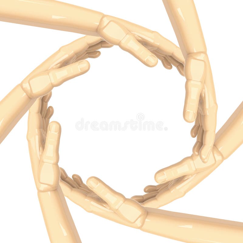 The hand circle stock illustration. Illustration of unity - 48668833