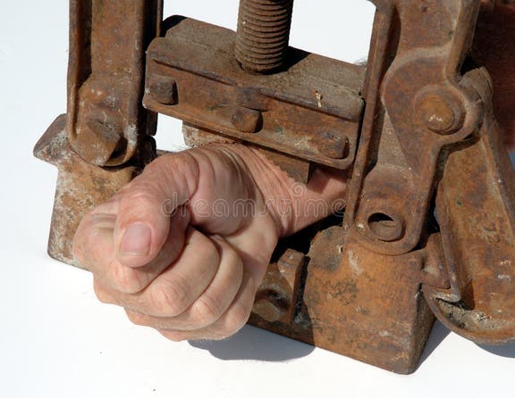 Hand clamped 2 stock photo. Image of pain, clamp, debt - 192684