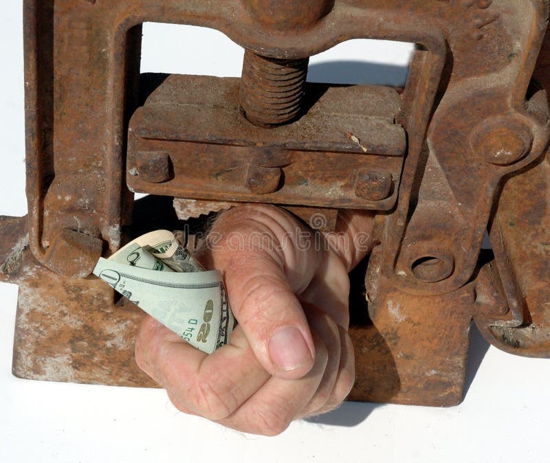 Hand clamped stock image. Image of fingers, pain, finger - 192667
