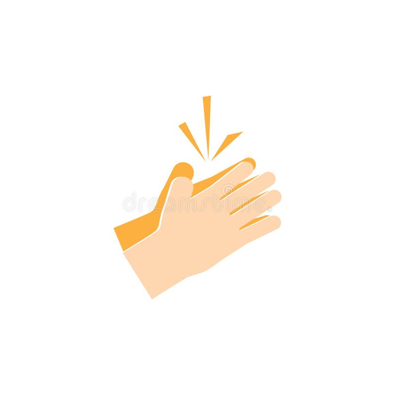 Hand and Clap Icon Template Vector Stock Vector - Illustration of ...