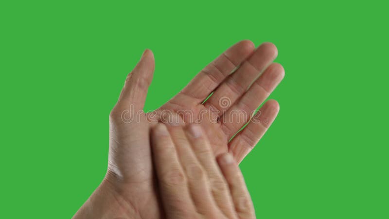 Hand Clapping, Green Screen Background Stock Footage - Video of people ...