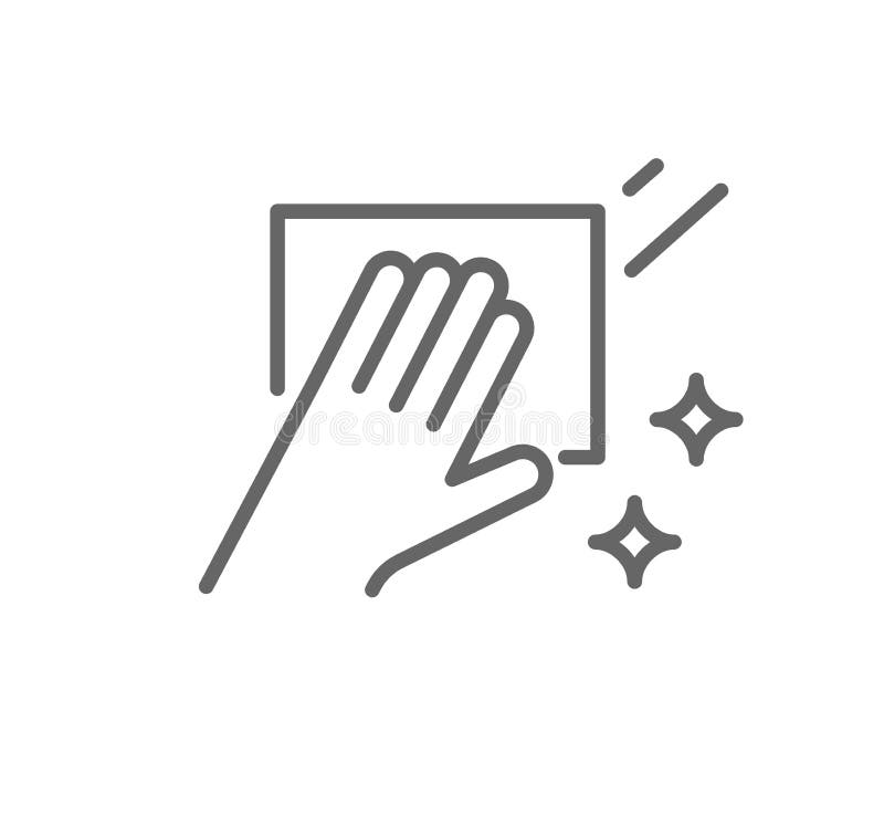 Hand Clean icon vector stock vector. Illustration of sign - 220146008