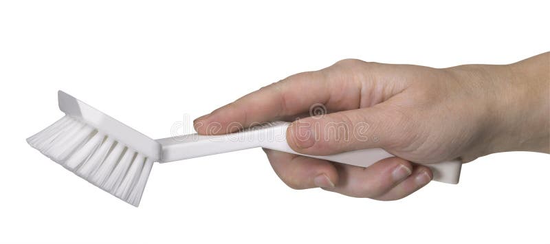 Hand and cleaning brush stock photo. Image of people - 21771582