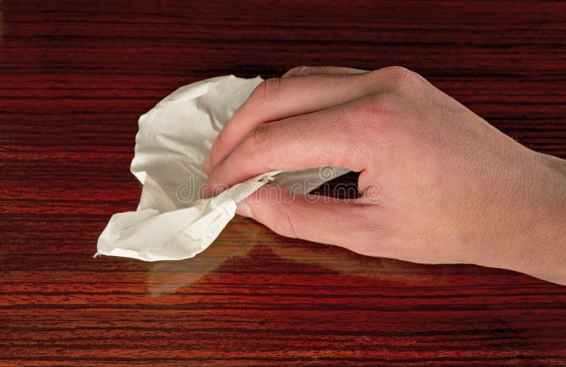 Hand with wet wipe stock image. Image of cleaning, hygiene - 16992971