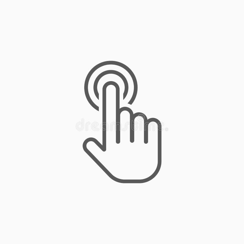 Hand Click Icon, Click Vector, Choose Illustration Stock Vector ...