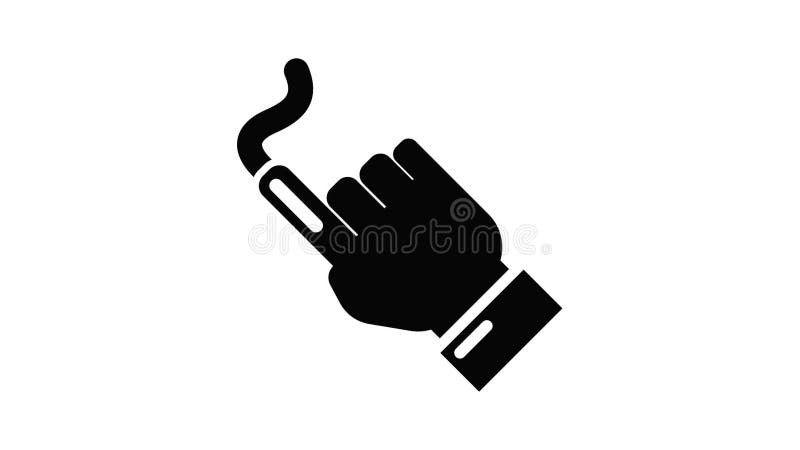 Hand Click Icon, Animation Cursor Symbol. Mouse Click Symbol with Spark ...